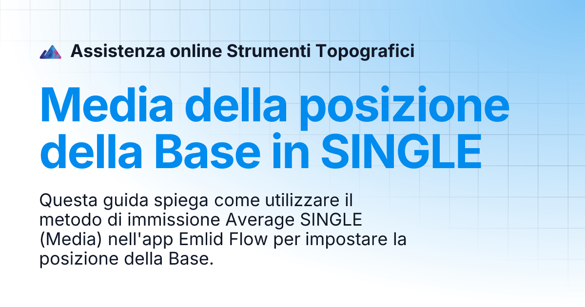 Media della posizione della Base in SINGLE | Assistenza online ...